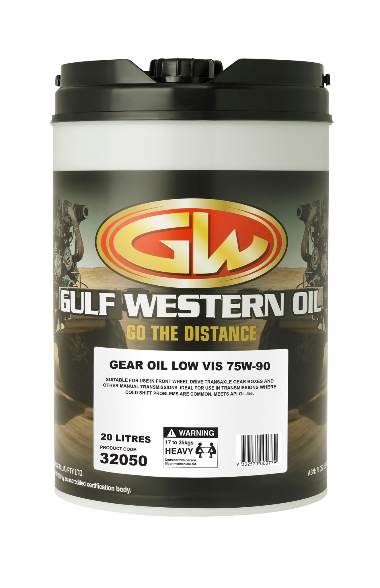 GEAR LUBE LOW VIS 75W-90 GL-5 - Gulf Western Oil