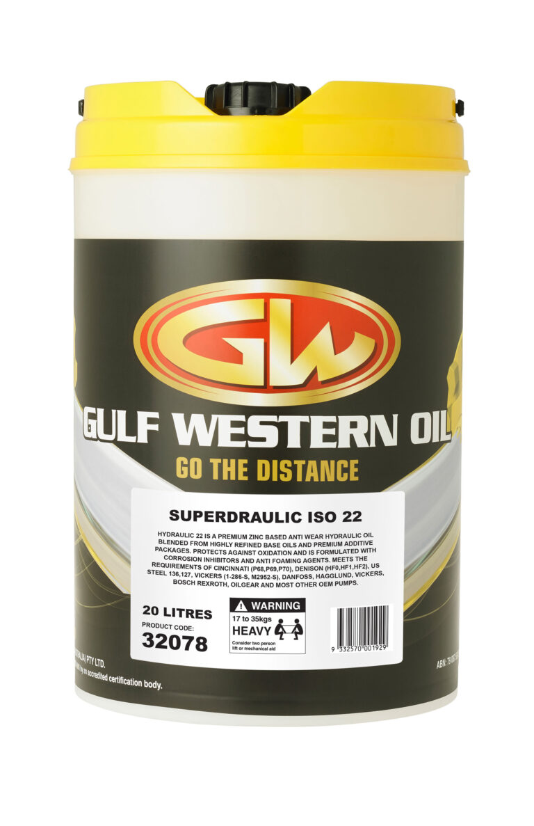 SUPERDRAULIC RANGE - ISO 15, 22, 32, 46, 68, 100 - Gulf Western Oil